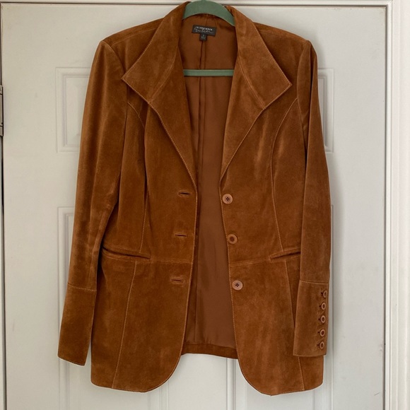 Classiques Entier | Jackets & Coats | Vintage Suede Leather Blazer Jacket | Poshmark